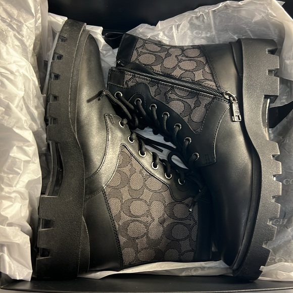 Coach | Shoes | New In Box Coach Citysole Lace Up Boot Signature ...